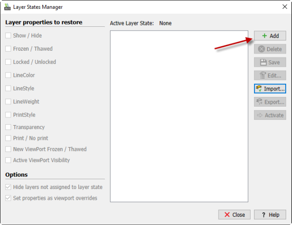 DraftSight Layer States: heb je layers beter in de hand