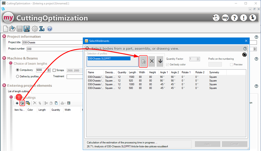 Optimaliseer je Weldment Cutlist to the max in myCADtools