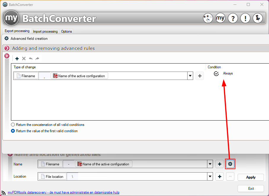 Ontdek de kracht van conditionele exports met BatchConverter!