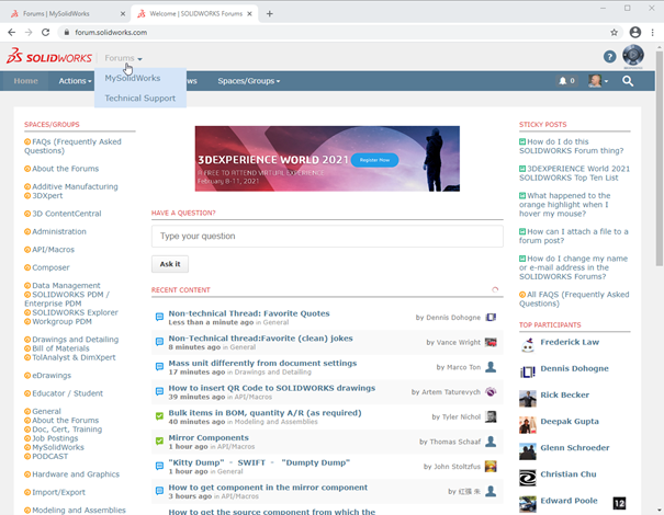 Ontdek de SOLIDWORKS Community: Modellen, Forums en Buzz! | Visiativ ...