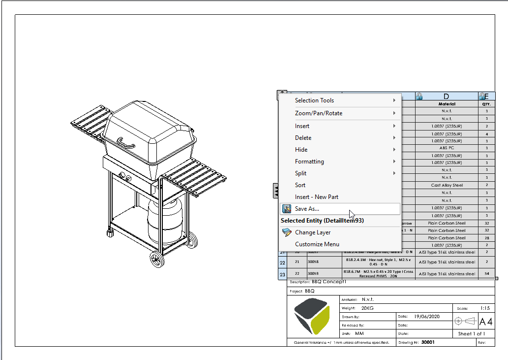 Een stuklijst met afbeeldingen uit SOLIDWORKS? | Visiativ Benelux
